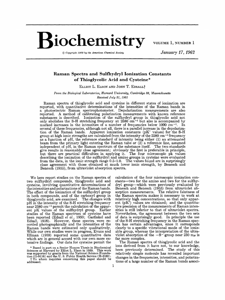 001-1962!01!001-007-Raman Spectra and Sulfhydryl Ionization Constants ...