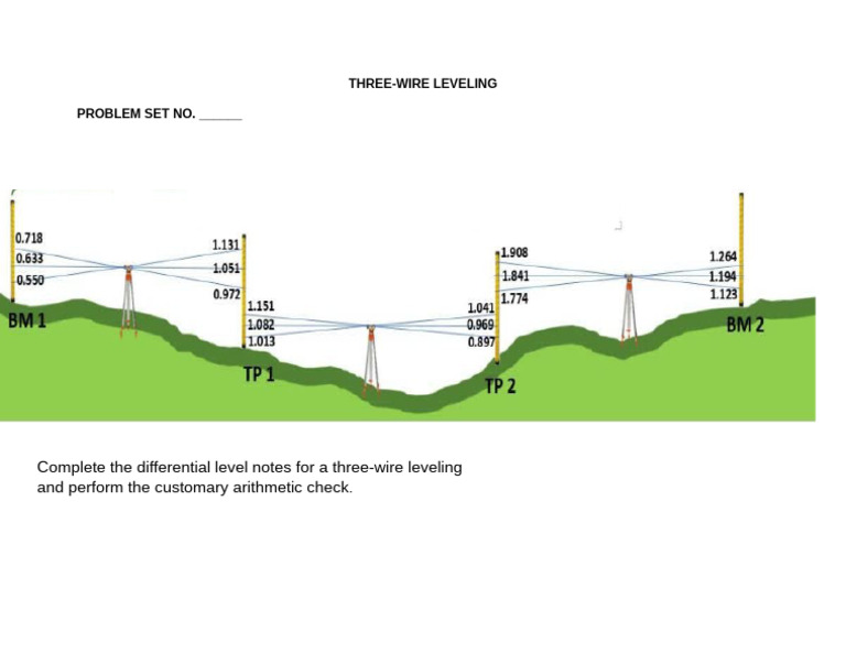 THREE-WIRE-LEVELING-PROBLEM-SET-NO.-6 | PDF