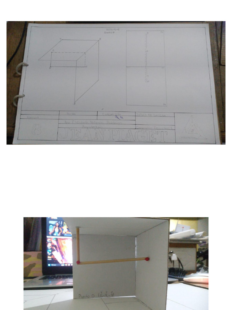 Vista Ortogonal y Vista Espacial Punto D | PDF