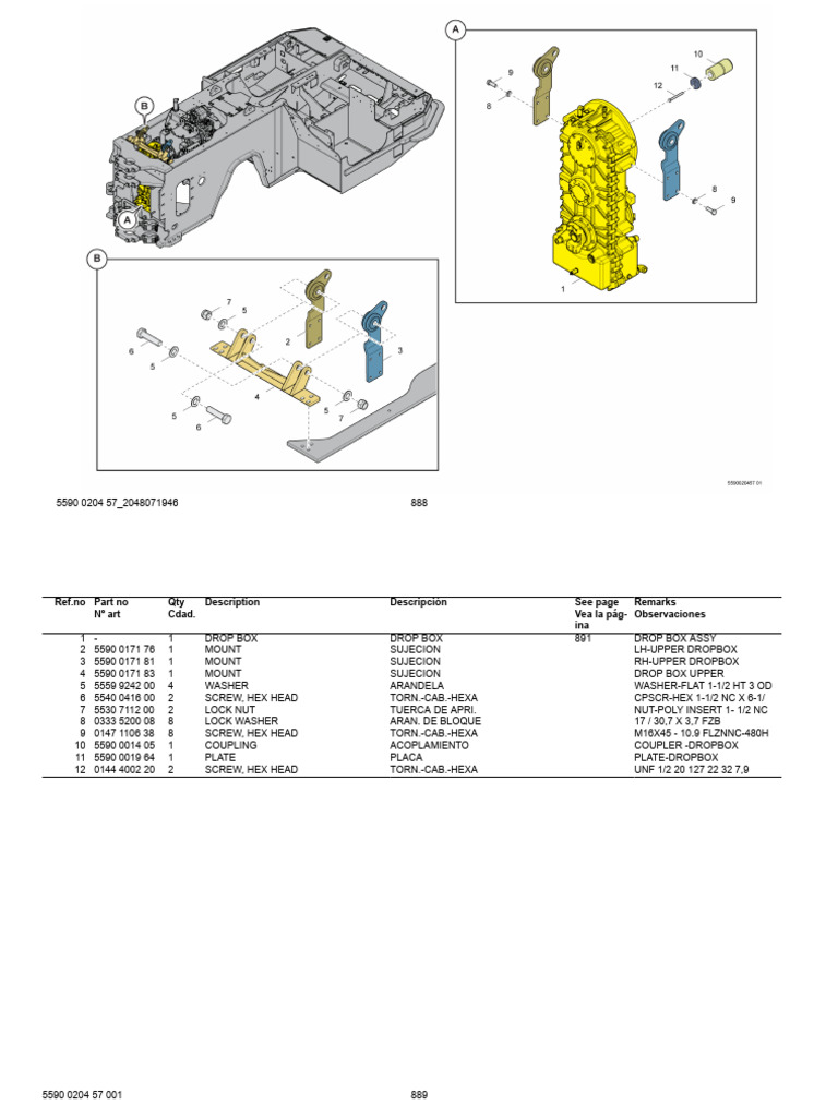 Drop Box Assembly Parts List | PDF
