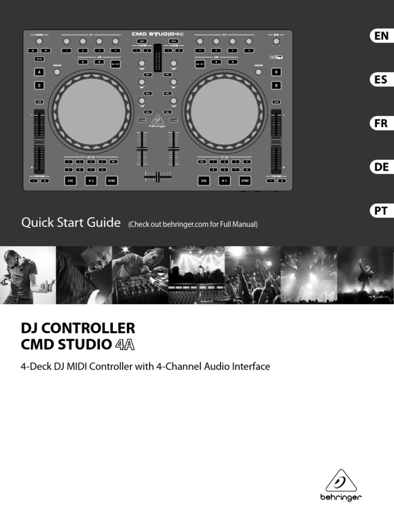 Behringer CMD Studio 4a Qick Start Guide | PDF | Electromagnetismo | Electrónica