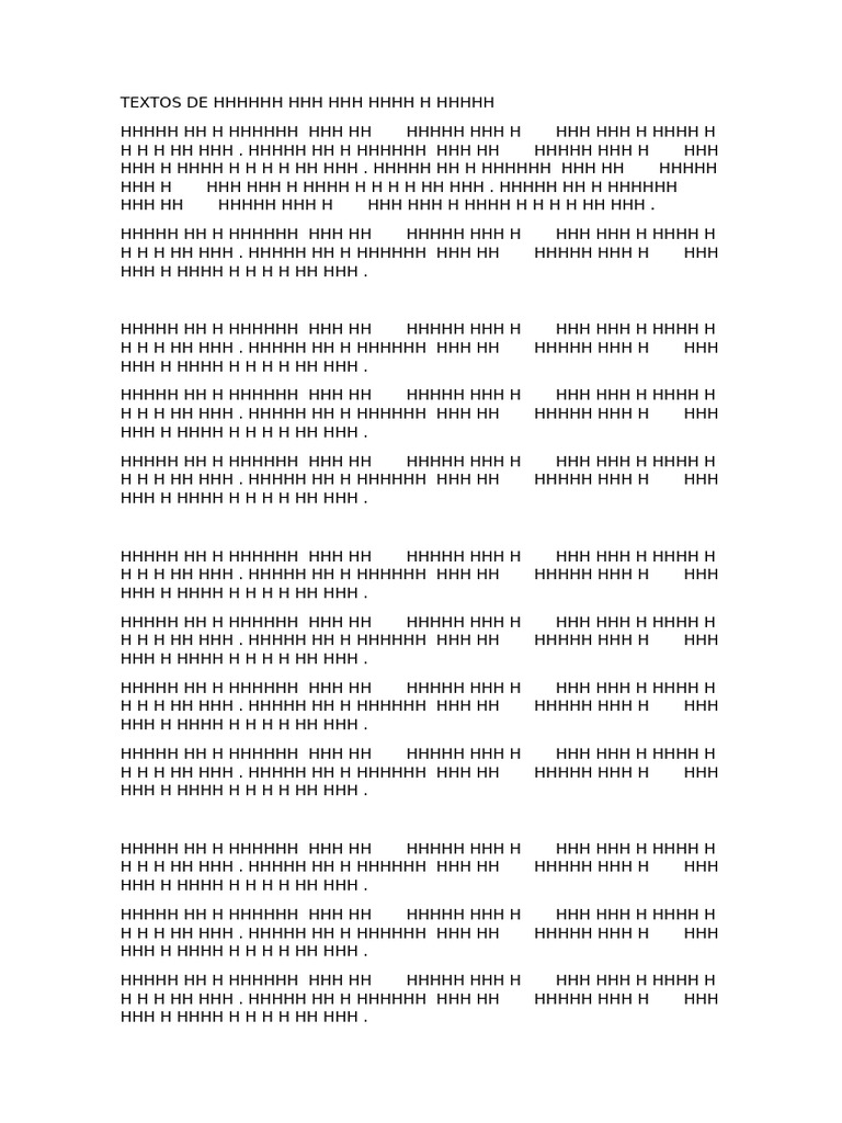 Textos de GGGGGG | PDF