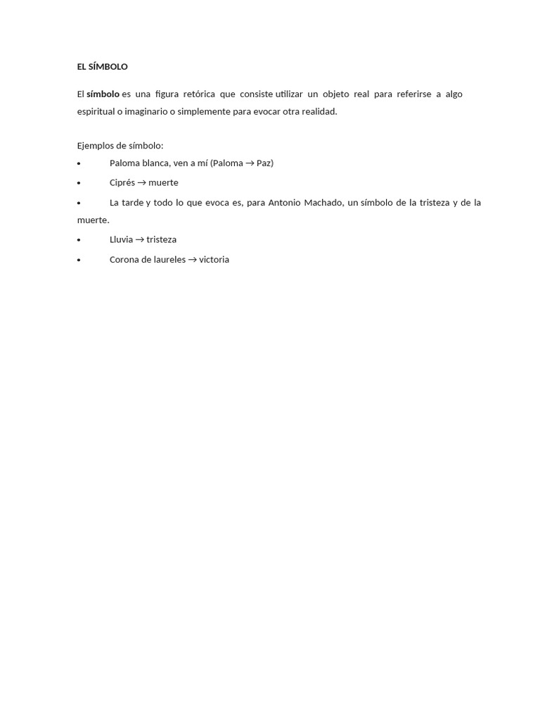 Significado y Ejemplos de Símbolos | PDF