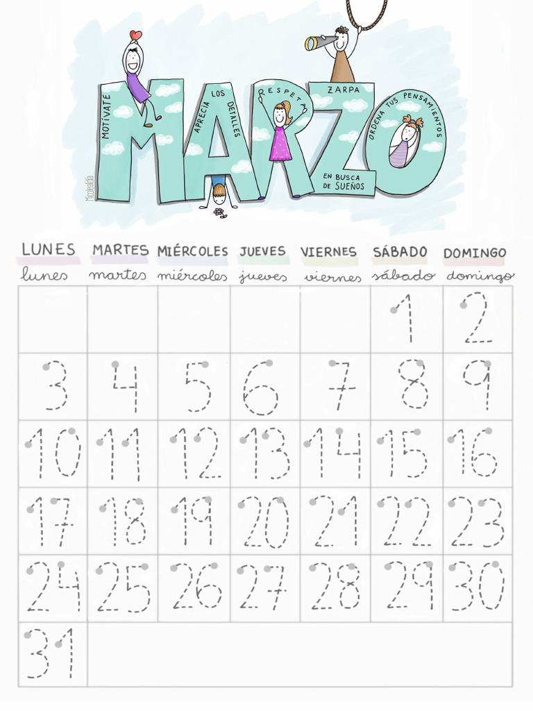 Calendarios Marzo | PDF
