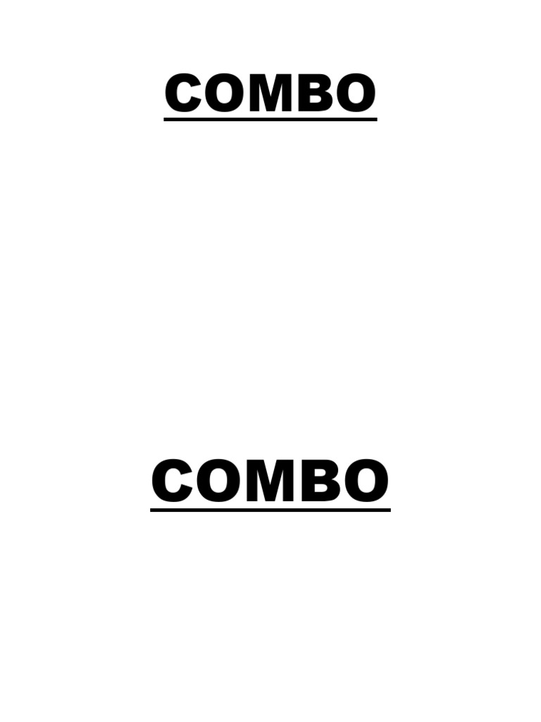 Combos | PDF
