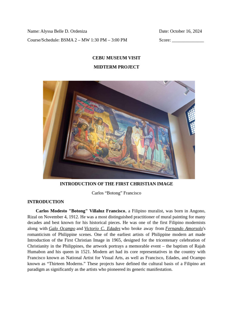 GE ART MIDTERM PROJECT | PDF | The Arts