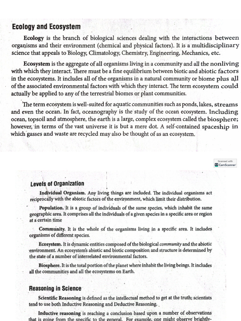 LESSON 1 Environmental Science | PDF