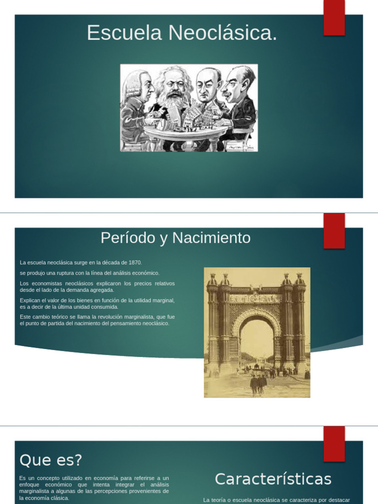 Escuela Neoclásica: Orígenes y Características | PDF | Economía ...