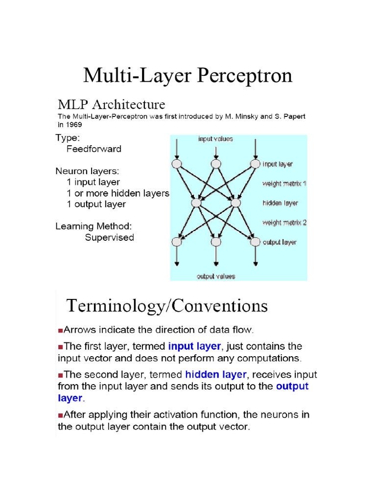 Multi-Layer Perceptrons | PDF