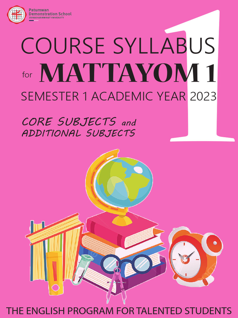 Mattayom 1 Mathematics Syllabus 2023 | PDF | Numbers | Mathematics