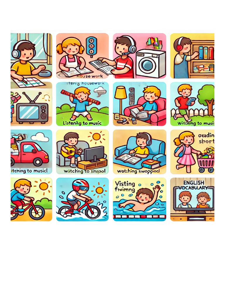 Flashcards Daily Activities | PDF