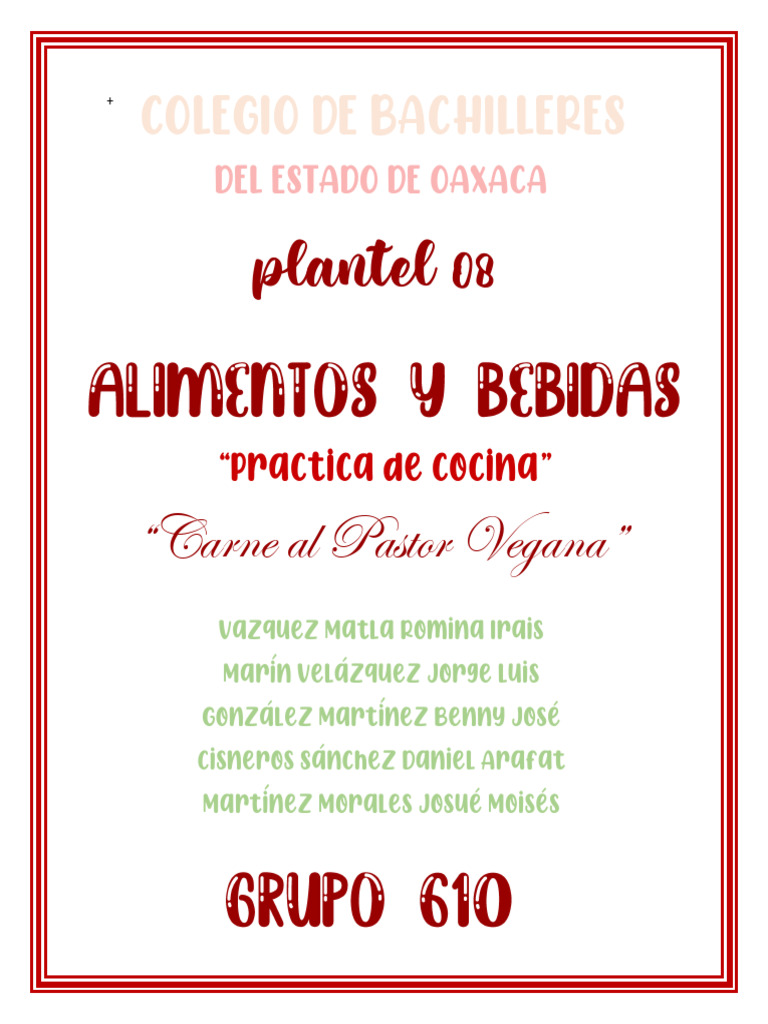 Tacos al Pastor Veganos: Receta Saludable | PDF | Taco | sal