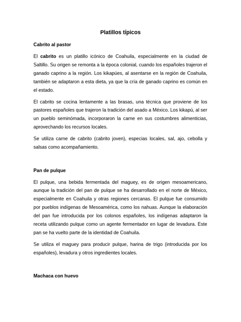 Platillos Típicos | PDF | Cocina mexicana | Sopa