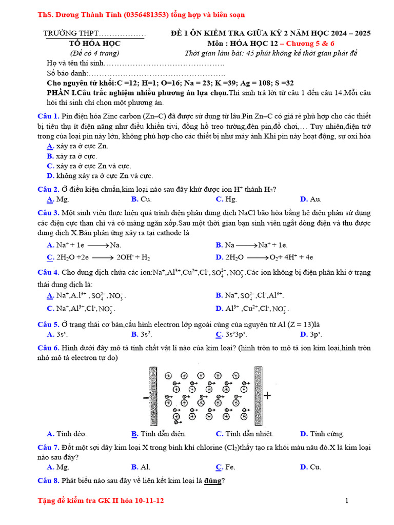 De KTGK 2 Hoa 10-11-12.DTT | PDF