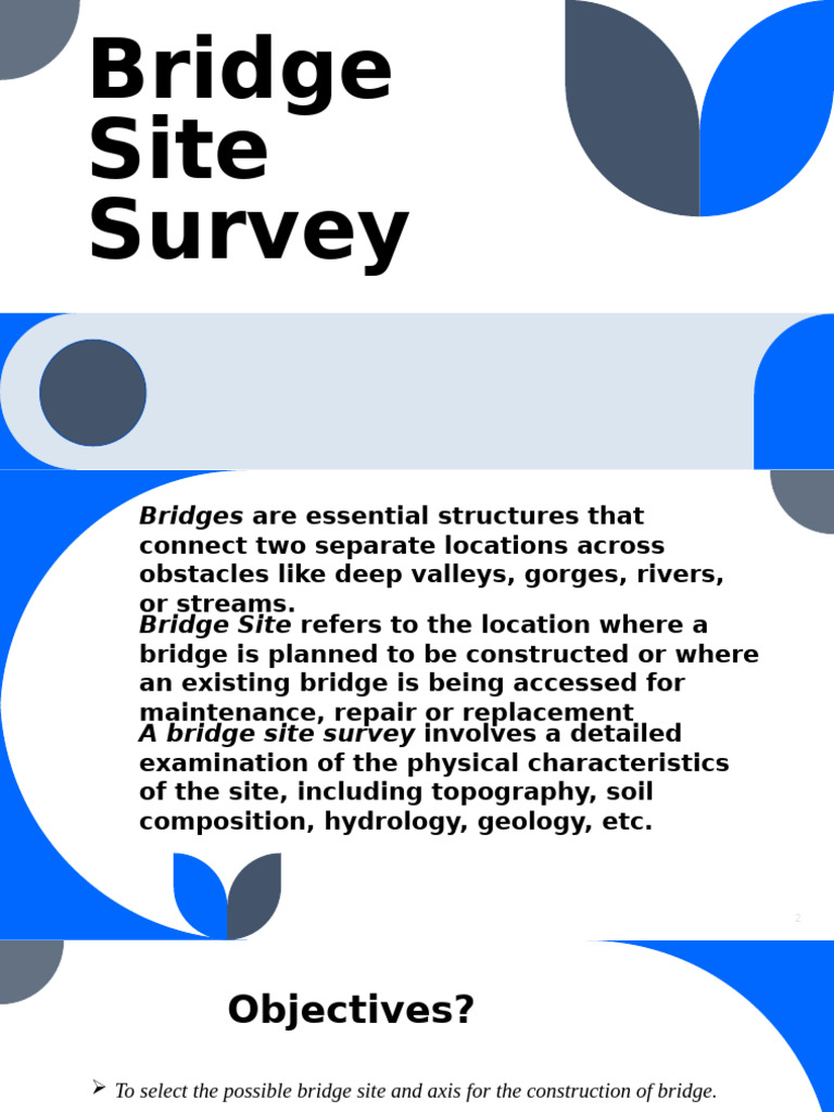Bridge Site Survey | PDF