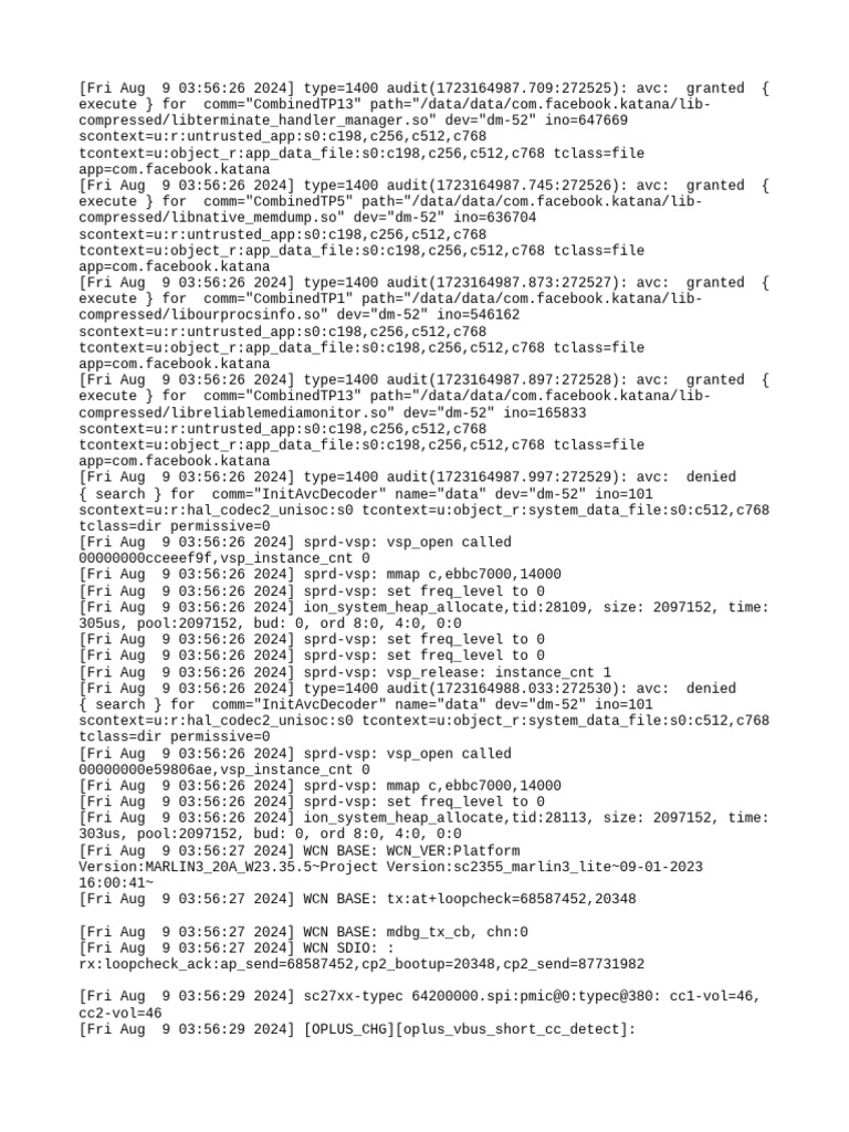 Standby Kernel Log 2024 0809 044932 | PDF