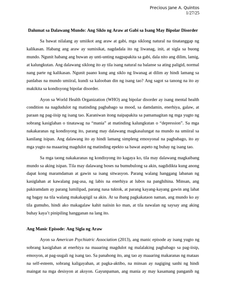 Dalumat Sanaysay | PDF