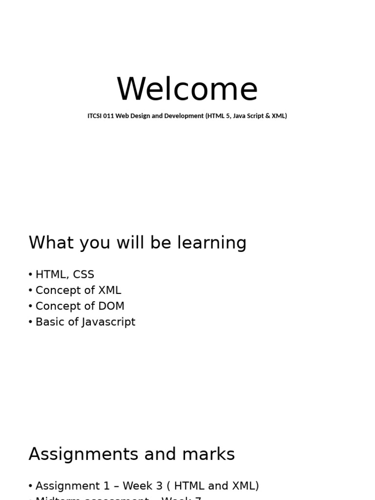 Welcome HTML | PDF