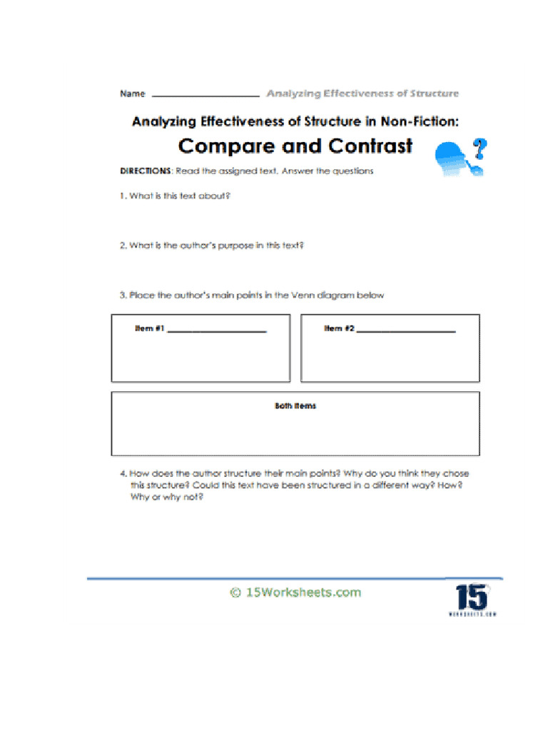 Compare and Contrast | PDF