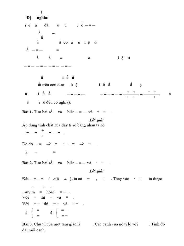 Bài Học Tỉ Lệ Thức- Hk2 | PDF