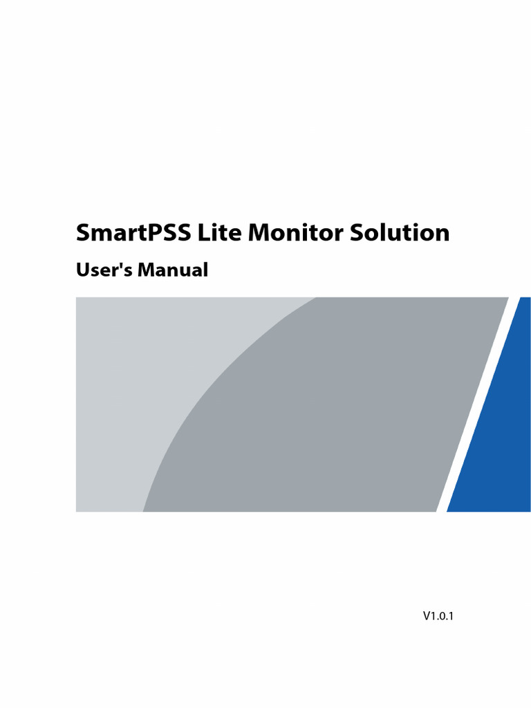 SmartPSS Lite User Manual V1.0.1 | PDF | Video | Window (Computing)