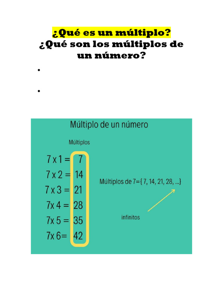 Qué es un múltiplo | PDF