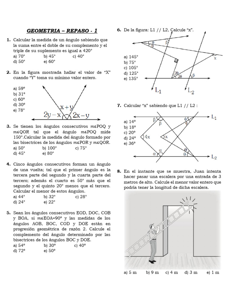 Geometria Semana 1 | PDF | Geometría euclidiana | Geometría Elemental