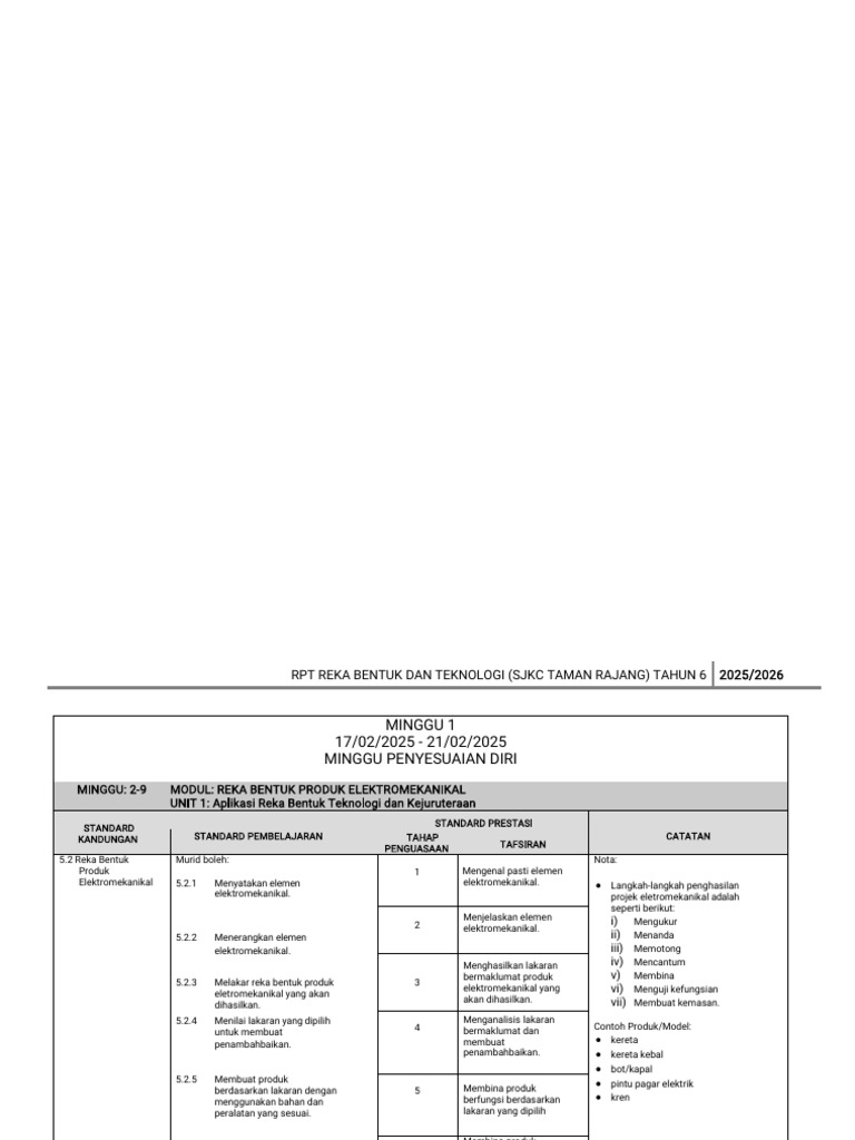 RPT RBT THN 6 2025-26 | PDF