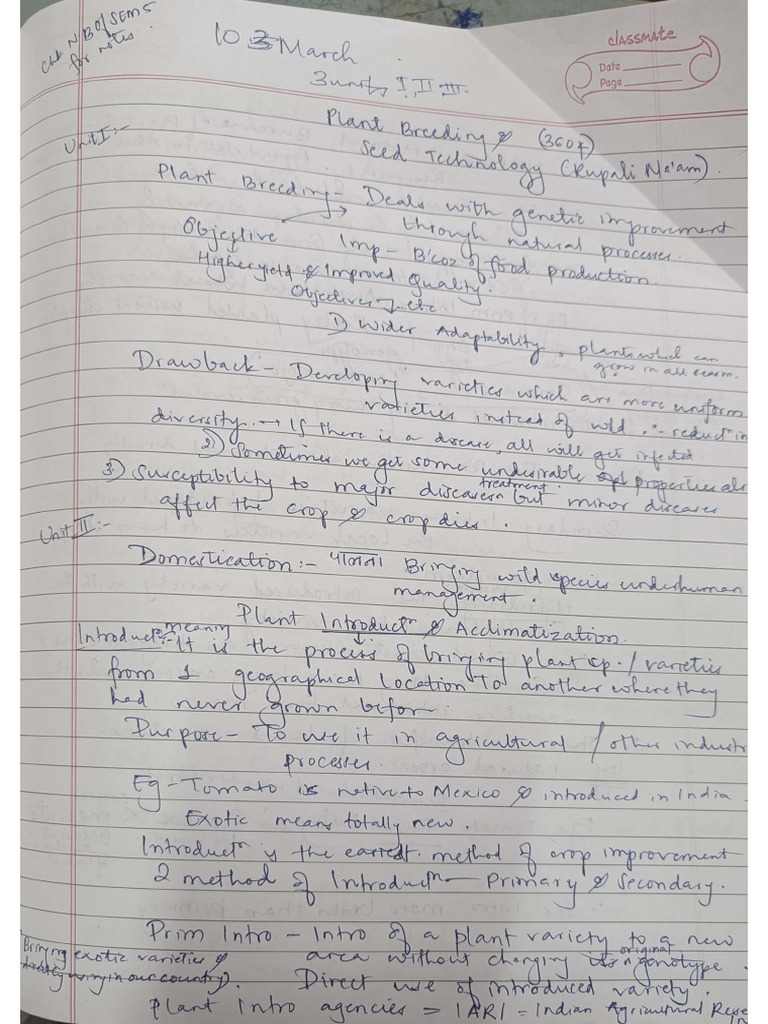 Plant Breeding and Seed Technology | PDF