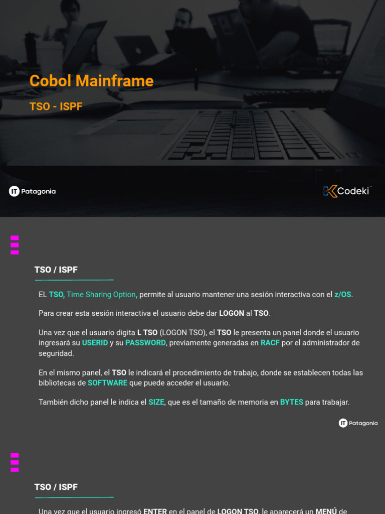 Material de Clase - TSO-ISPF | PDF | Programa de computadora | Programación