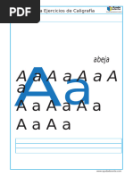 Ejercicios para La Letra Manuscrita | PDF