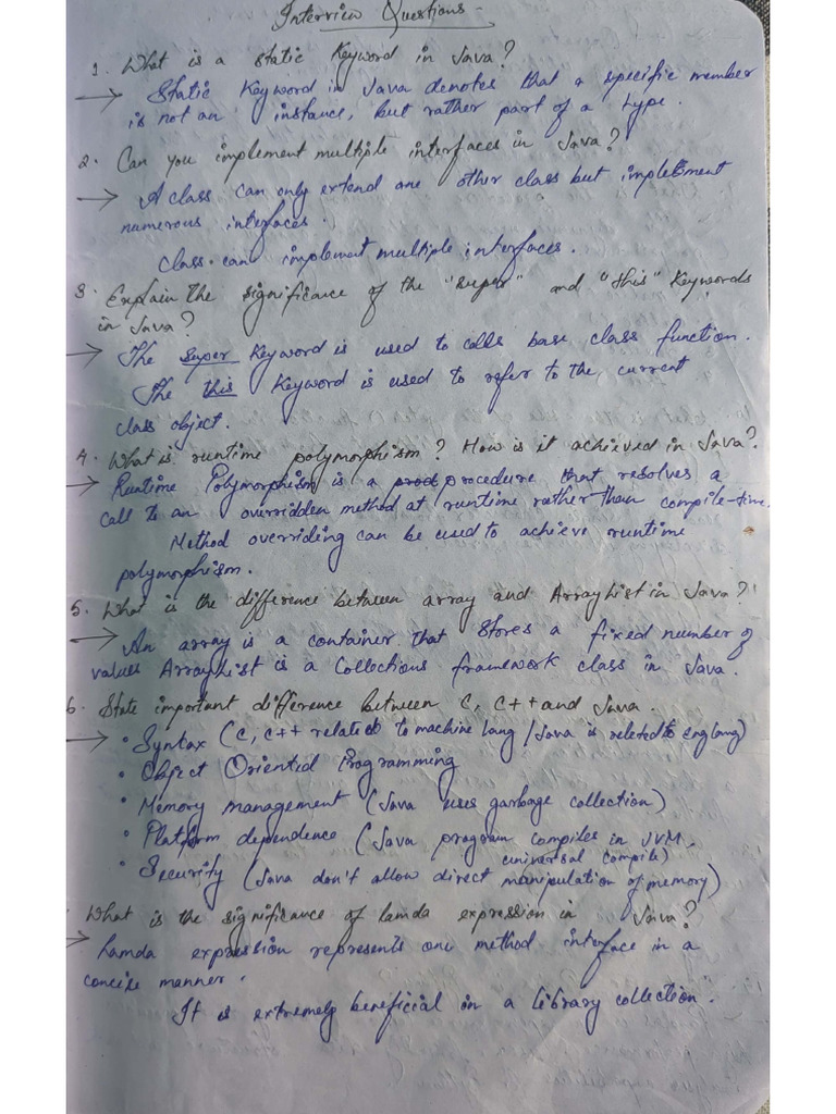 Interview Docs | PDF