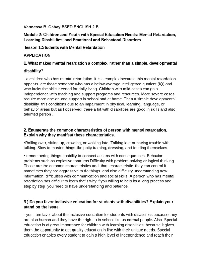 Gabay, Vannessa Module 2 Lesson 1 Application | PDF