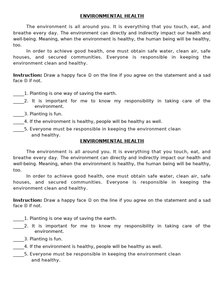 4TH Quarter Health Lesson 2 | PDF