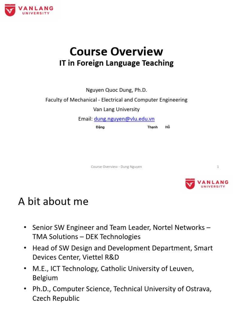 01. Course Overview | PDF