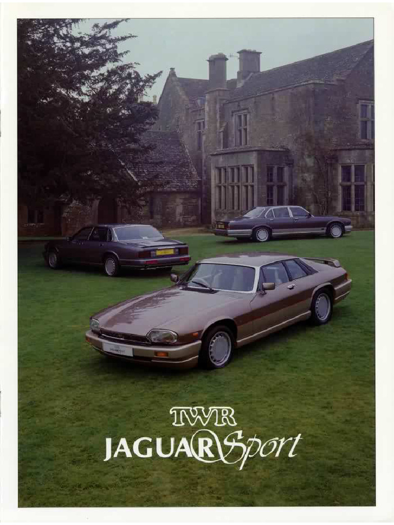 TWR JaguarSport XJ XJ S XJ40 1987 1 | PDF