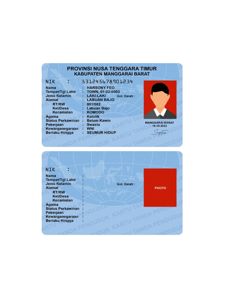 Pngtree-Vector of KTP Indonesian Id - 7767876 | PDF