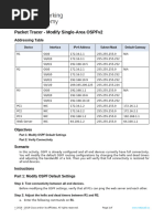 2.6.6 Packet Tracer - Verify Single Area Ospfv2 | PDF | Router (Computing) | Computer Network