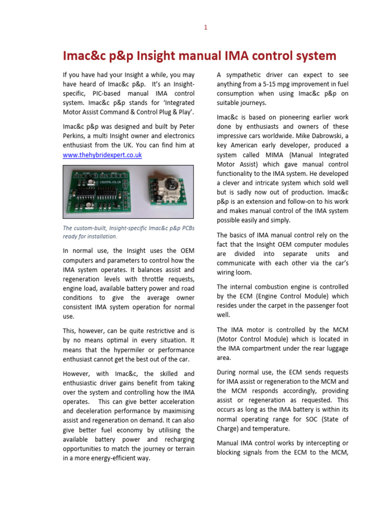Imac&c p&p Manual | PDF | Printed Circuit Board | Manufactured Goods