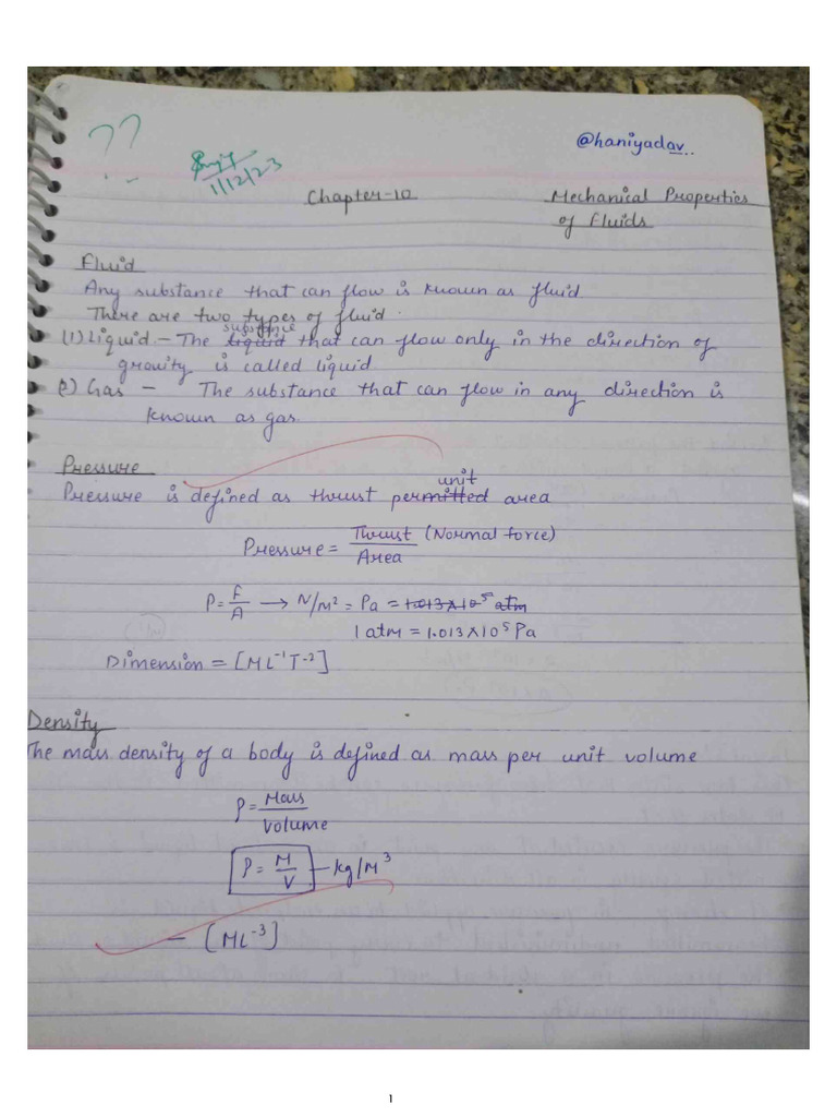 Physics Class 11 | PDF