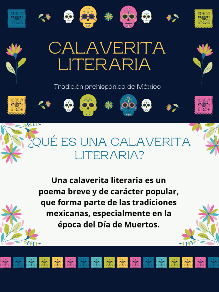 Colorido Día de Muertos Ilustración Simetría Presentación.pdf | PDF