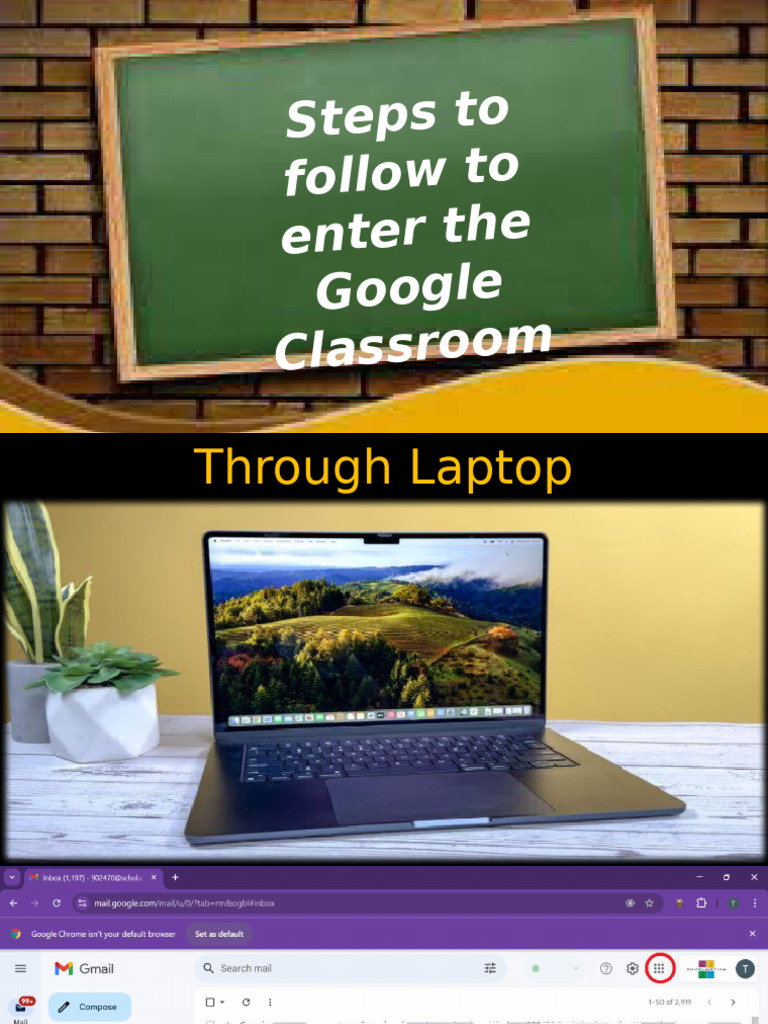 PPT-Steps To Enter The Google Classroom | PDF