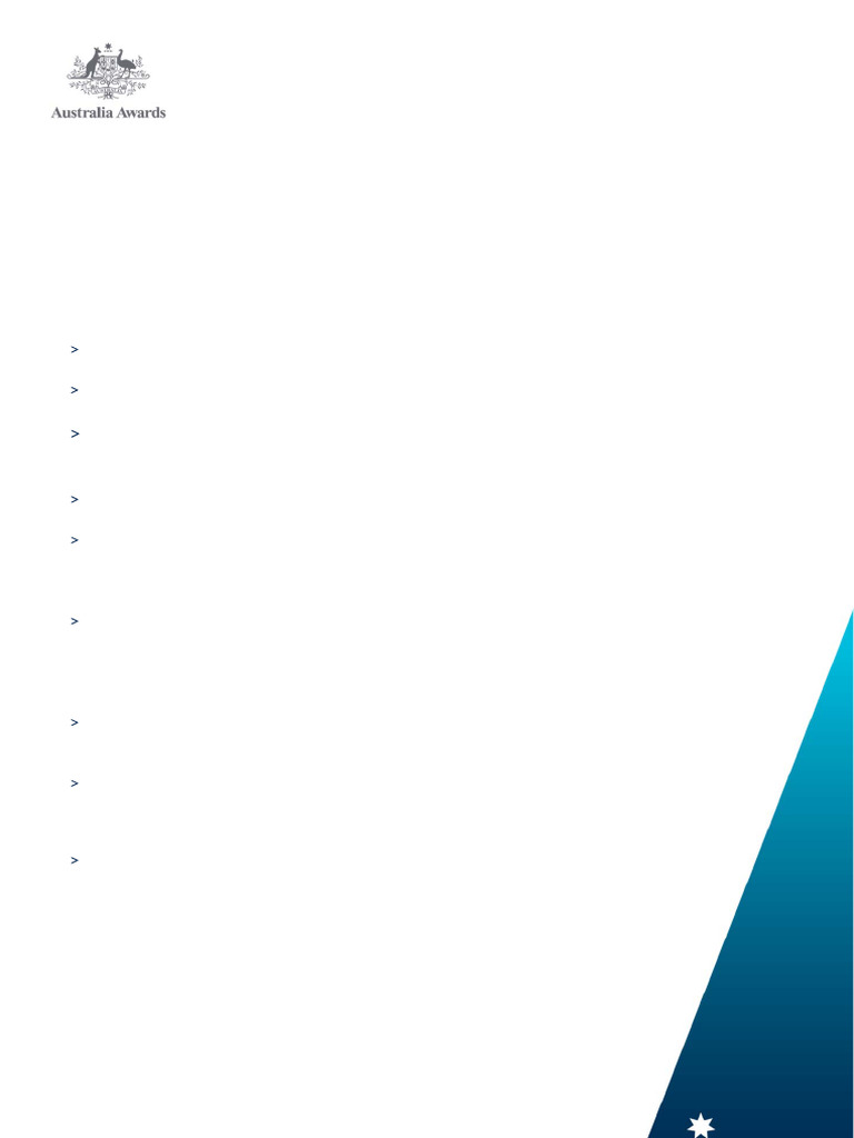 Australia Awards Scholarships Application Form - 2018 Intake | PDF ...