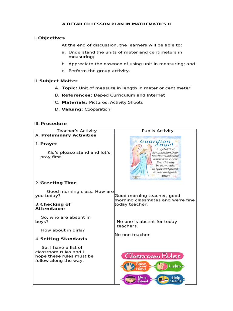 Measuring Length: Meters and Centimeters | PDF | Learning | Teaching