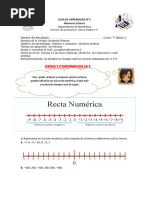 Ordenar Números en la Recta Numérica | PDF | Entero | Enseñanza de ...