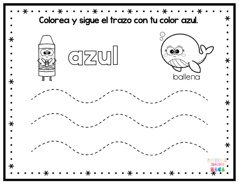 Actividad de Colorear: Ballena Azul | PDF