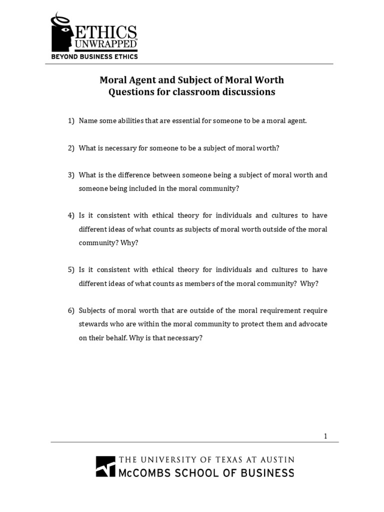 Moral Worth and Ethical Dilemmas | PDF