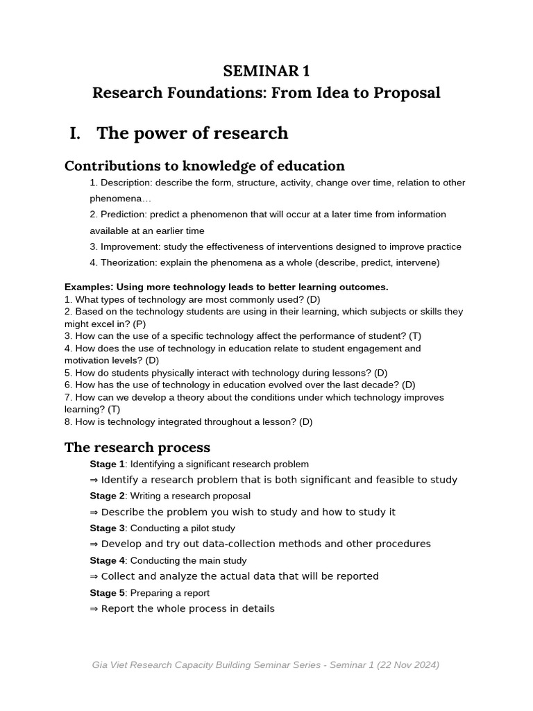 Getting To Know Research - Handout | PDF | Quantitative Research ...