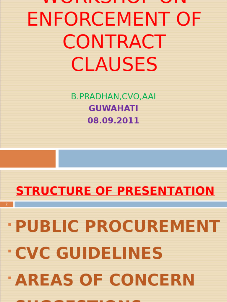 Enforcement of Contract Clauses by CVO | PDF | Economies