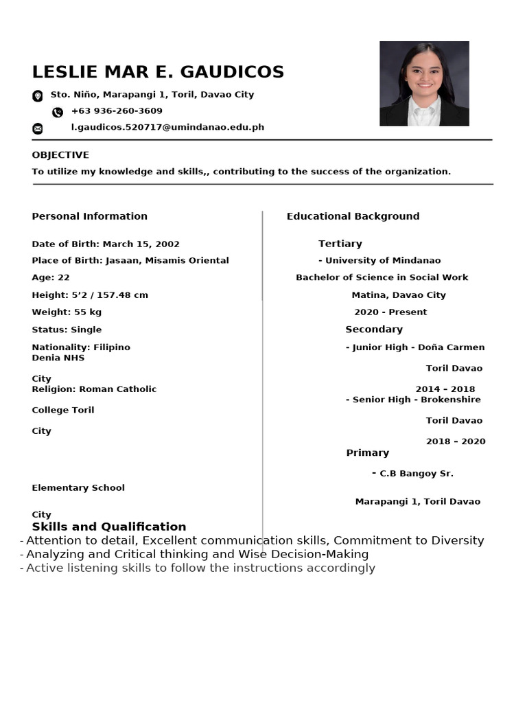 Leslie Mar Resume Final | PDF